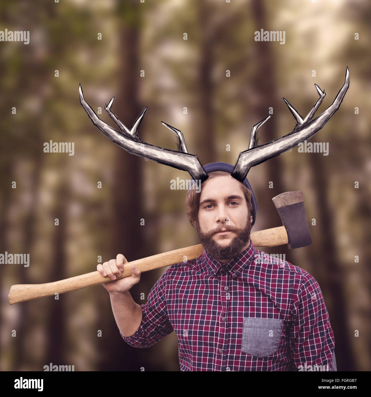 Axe on the shoulder hi-res stock photography and images - Alamy