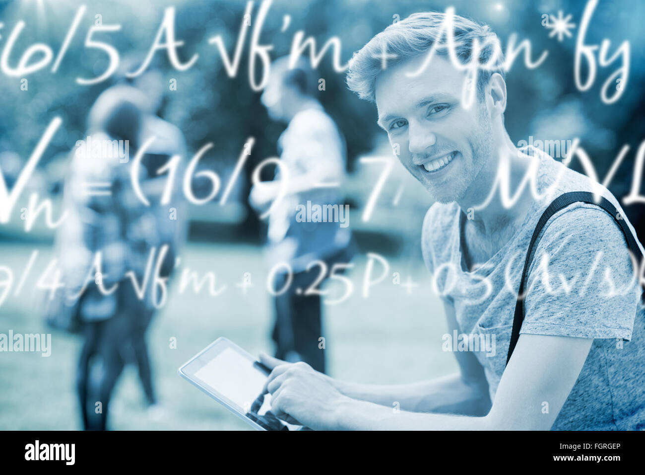 Composite image of maths equation Stock Photo - Alamy