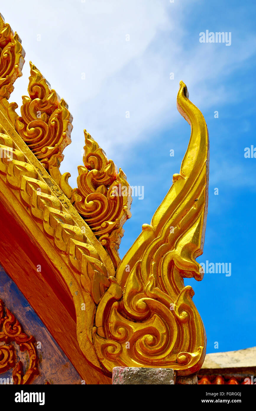 kho samui bangkok in thailand incision of the buddha gold temple Stock ...