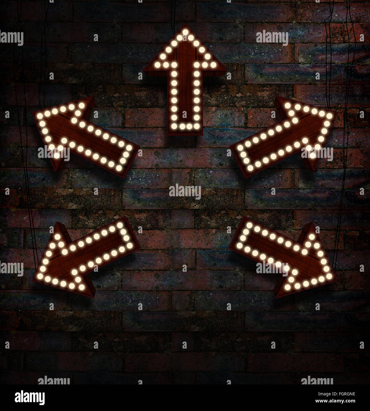 Arrows pointing direction hi-res stock photography and images - Alamy