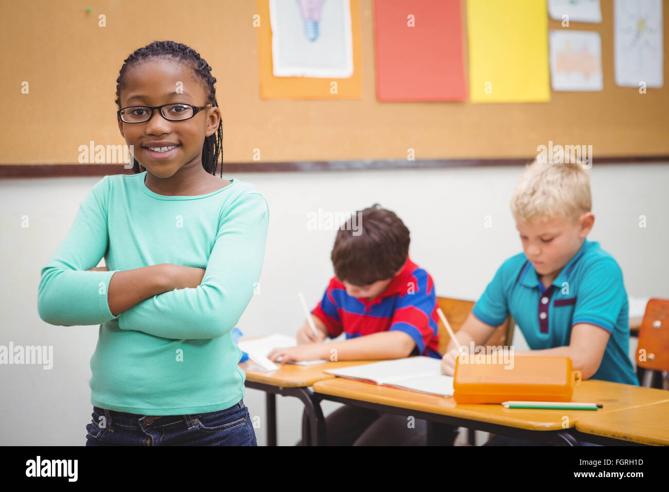 Smiling student looking at camera Stock Photo - Alamy