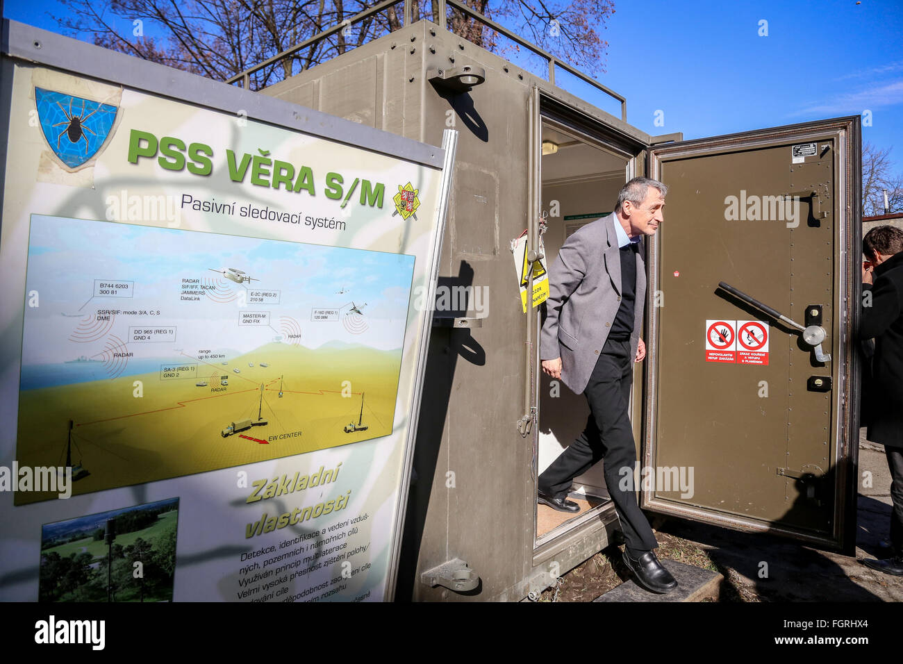 Opava, Czech Republic. 22nd Feb, 2016. Defence Minister Martin ...