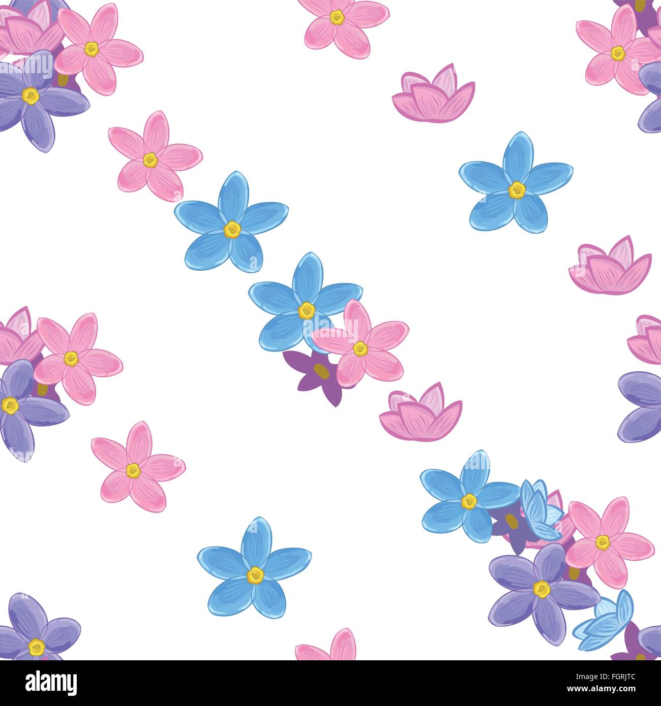 Seamless forget-me-not pattern Stock Vector Image & Art - Alamy