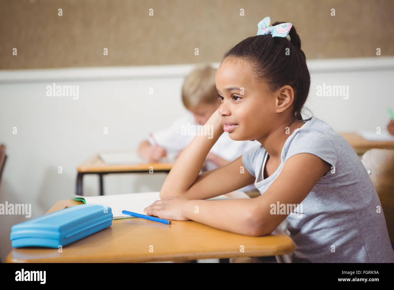 Busy students working on class work Stock Photo - Alamy