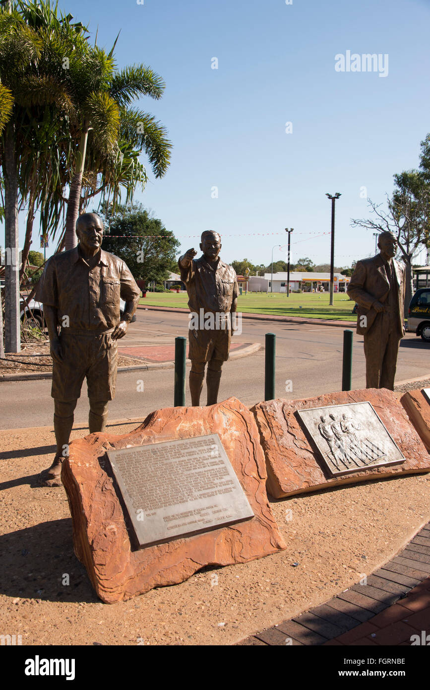 The statues are of: Tokuichi Kuribayashi, Hiroshi Iwaki, and Keith ...