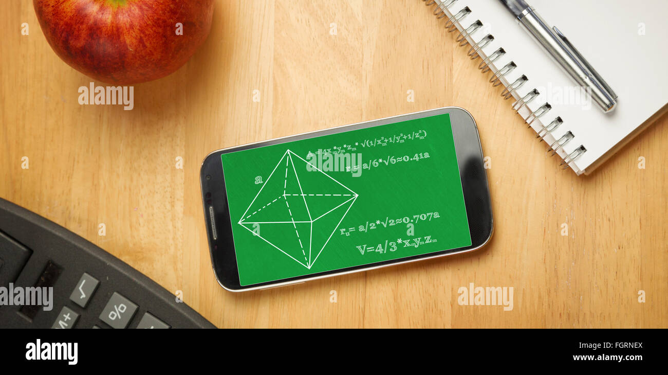 Composite image of math problems Stock Photo - Alamy