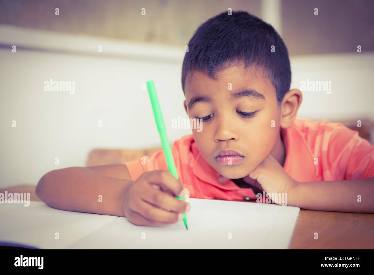 Busy students working on class hi-res stock photography and images - Alamy