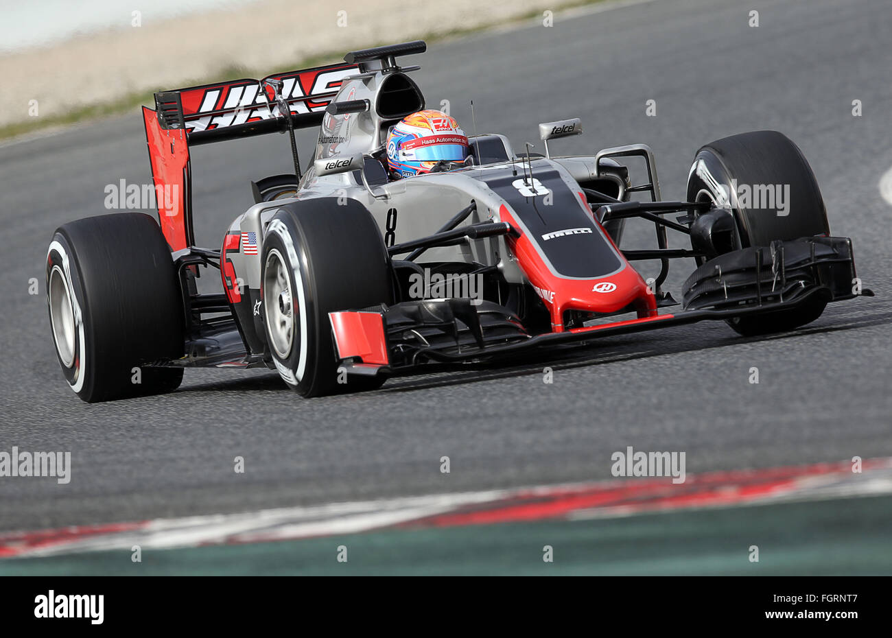 Barcelona, Spain. 22nd Feb, 2016. French Formula One driver Romain ...
