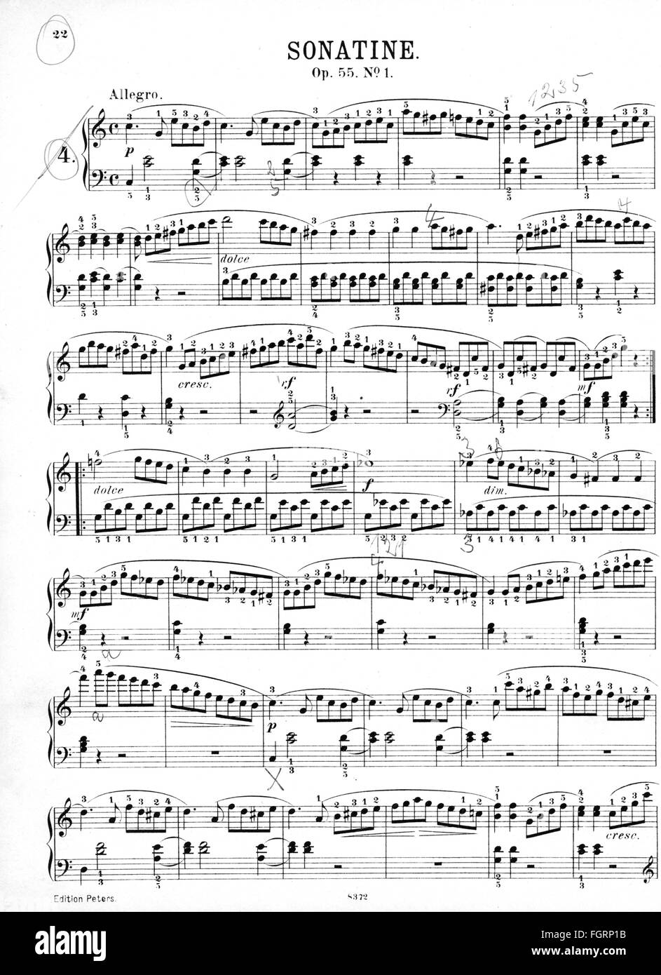 Stave sheets hi-res stock photography and images - Alamy