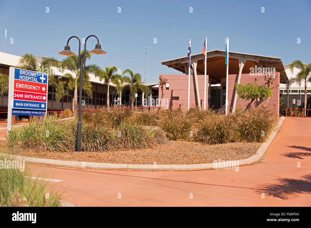Broome hospital in Broome, a coastal, pearling and tourist town in the ...