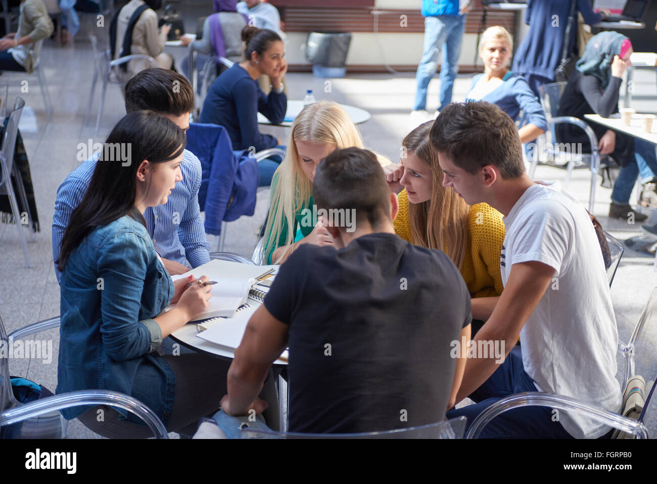students group study Stock Photo - Alamy