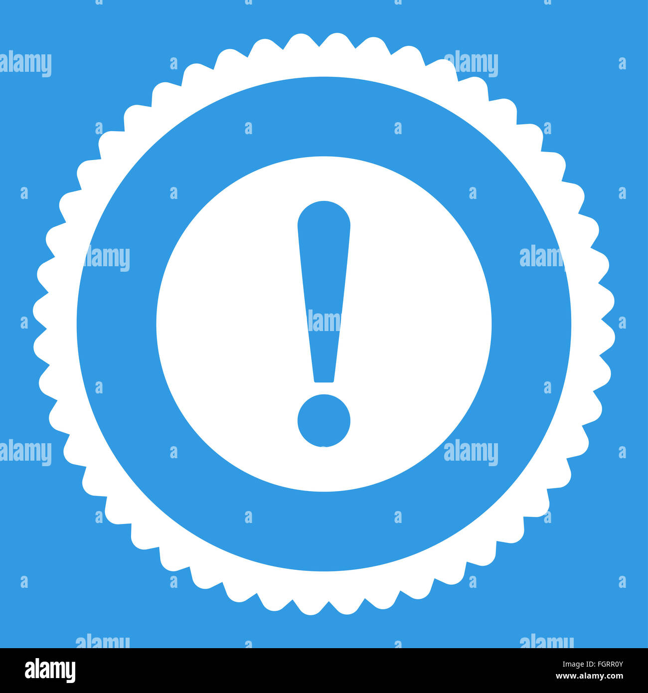 Problem flat white color round stamp icon Stock Photo - Alamy