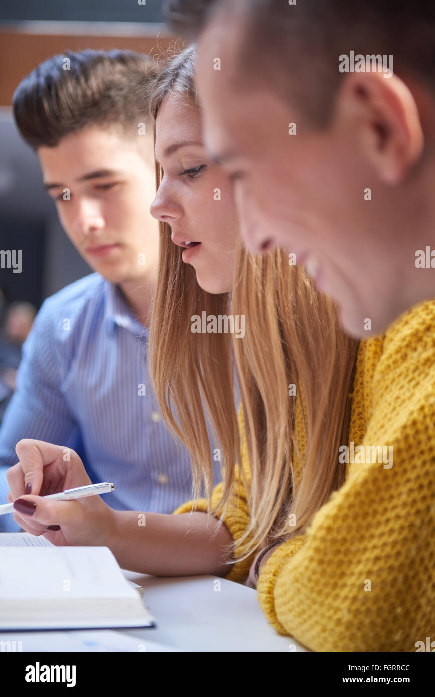 students group study Stock Photo - Alamy