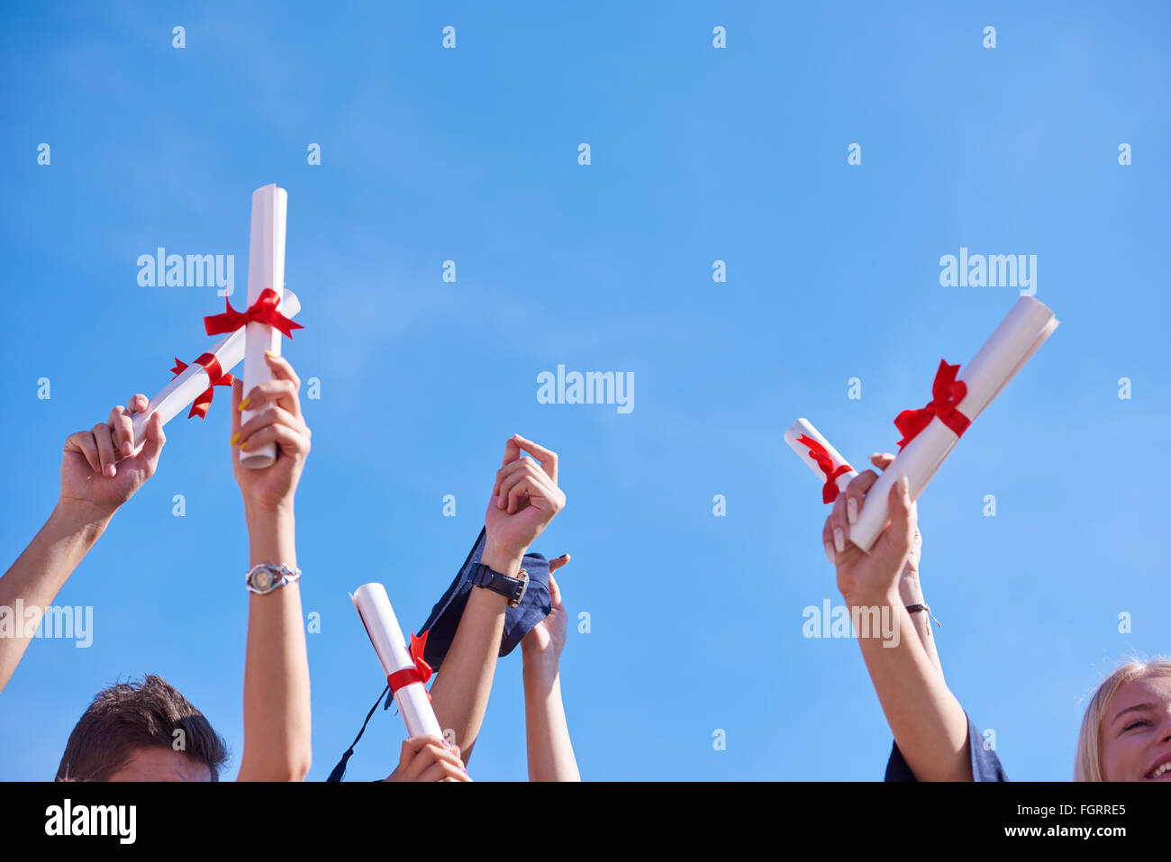 high school graduates students Stock Photo - Alamy