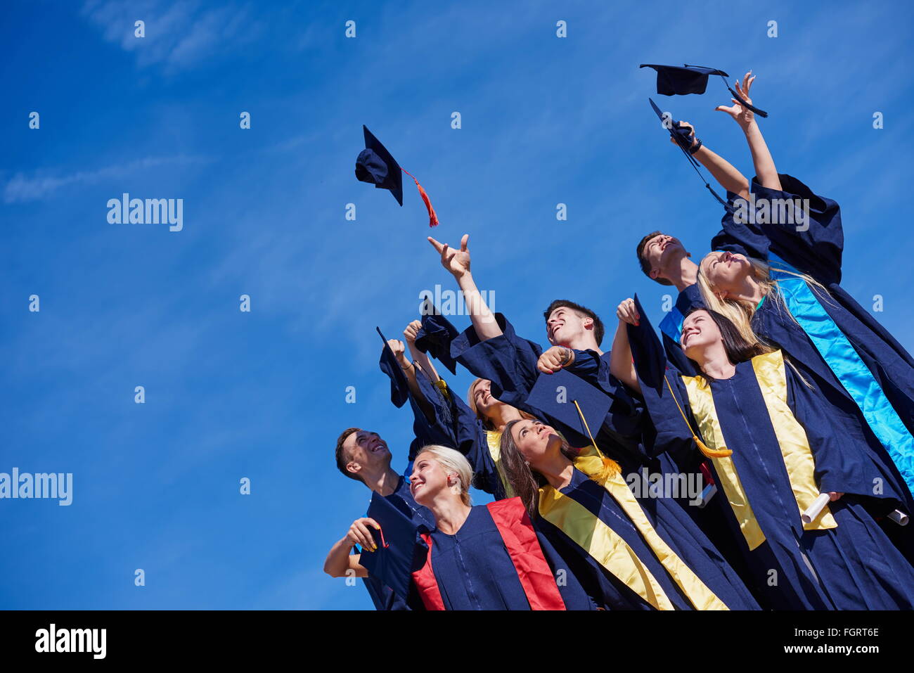 high school graduates students Stock Photo - Alamy