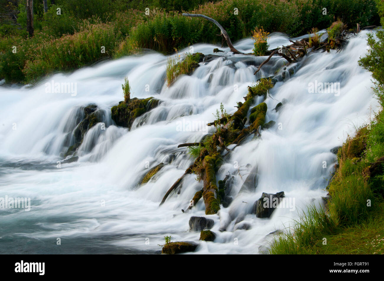 Fall River Falls, LaPine State Park, Oregon Stock Photo - Alamy