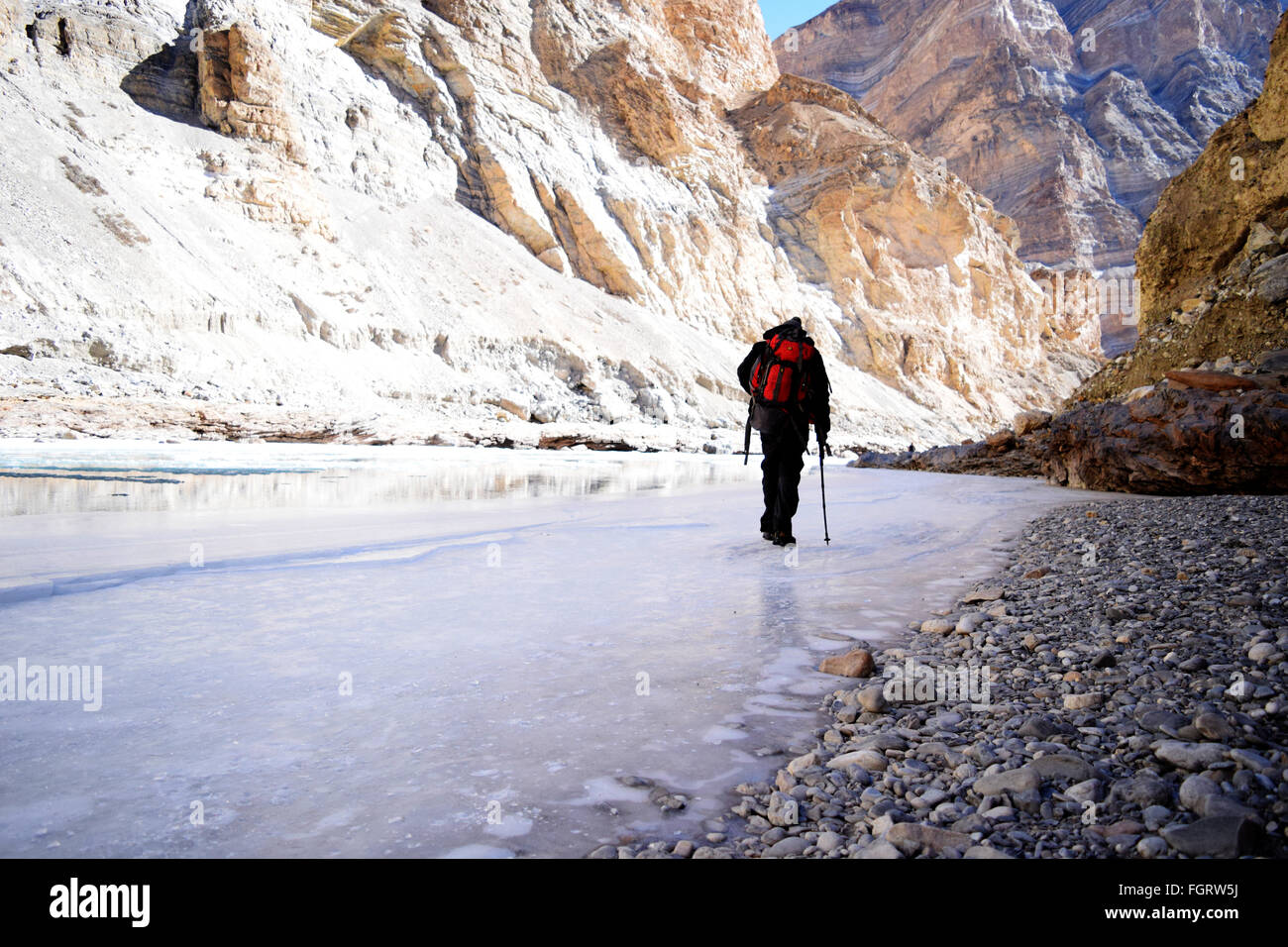 Trekkers backpack trekking pole hi-res stock photography and images - Alamy