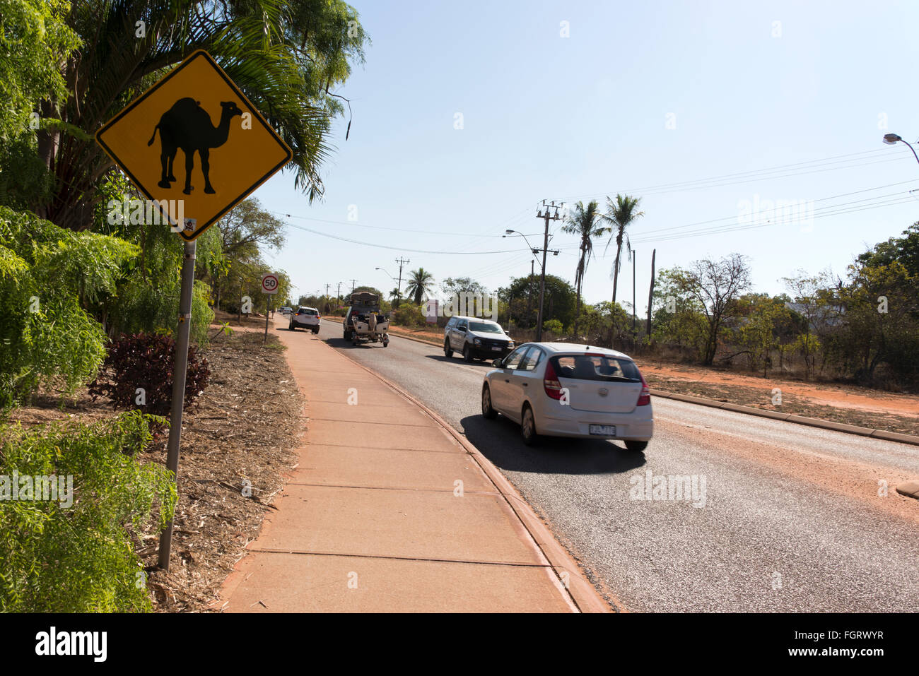 Camel road sign hi-res stock photography and images - Alamy
