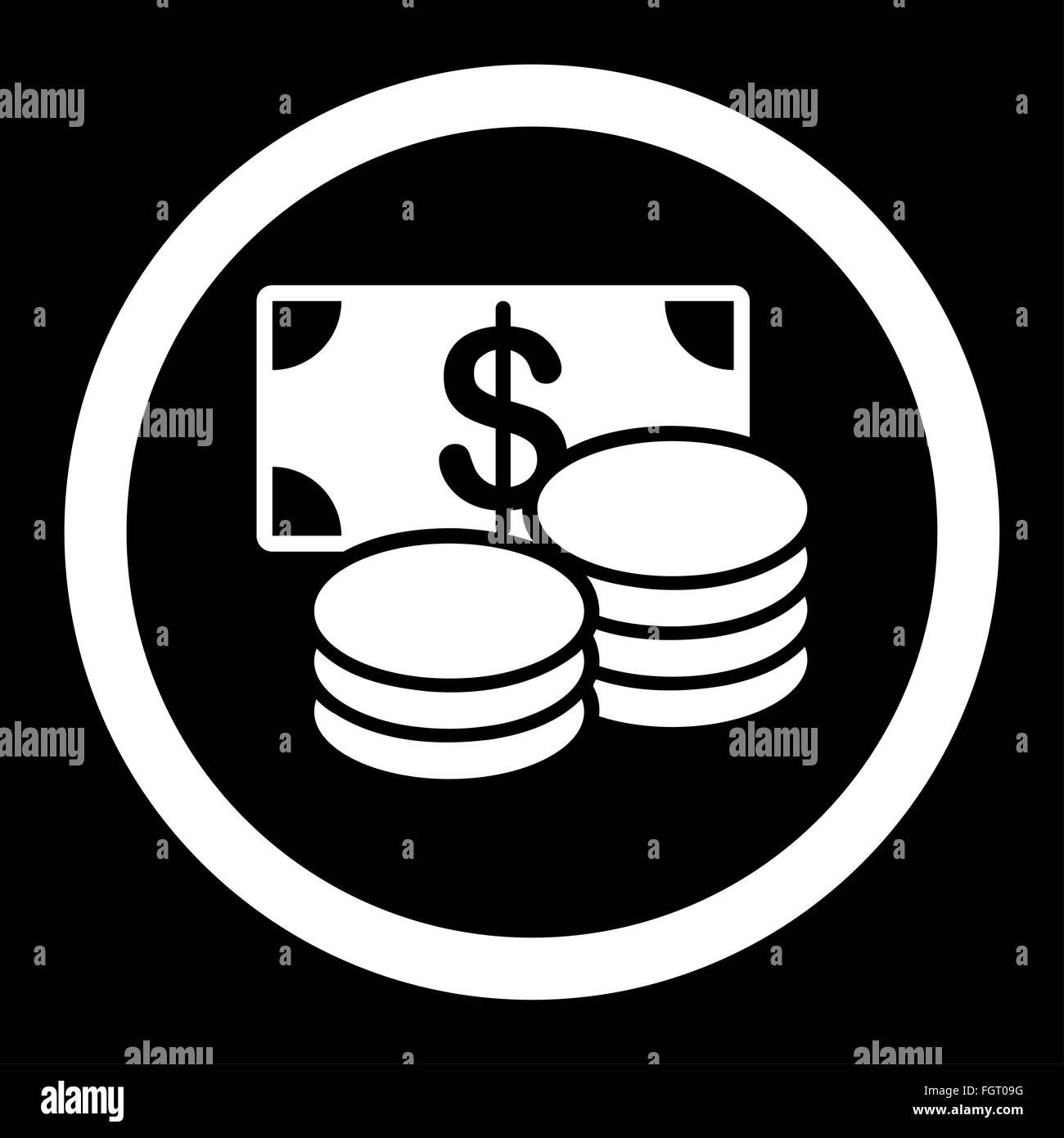 Funding circle icon Black and White Stock Photos & Images - Alamy