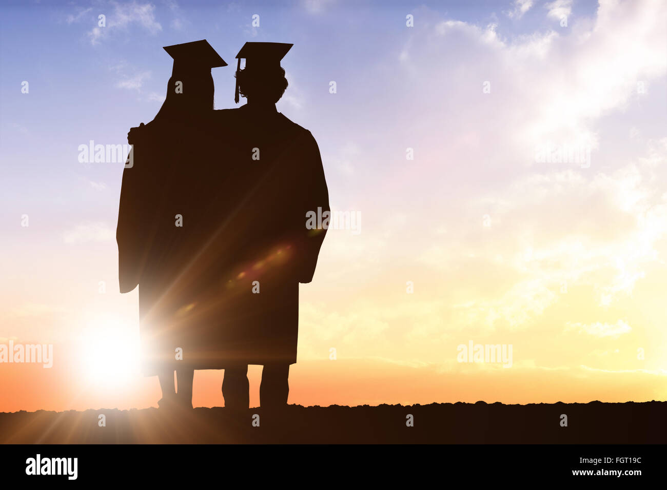 Graduate silhouette hi-res stock photography and images - Alamy