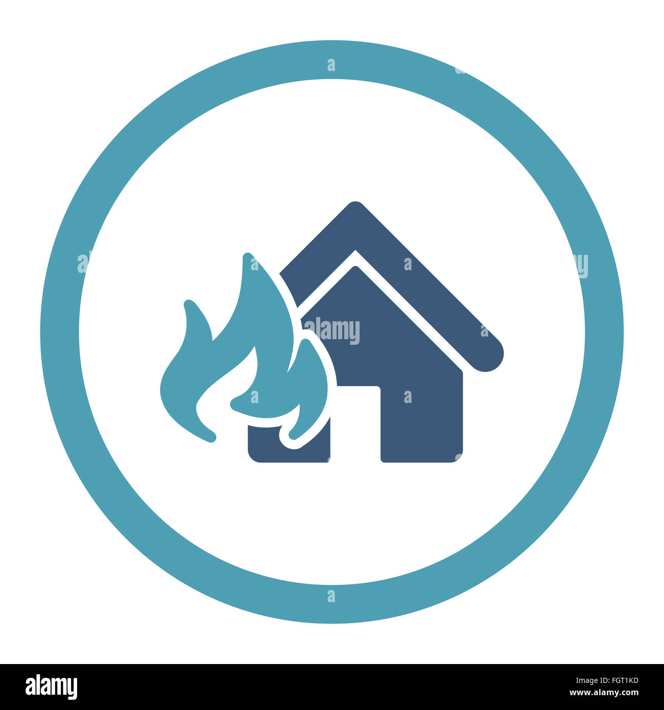 Fire Damage icon Stock Photo - Alamy