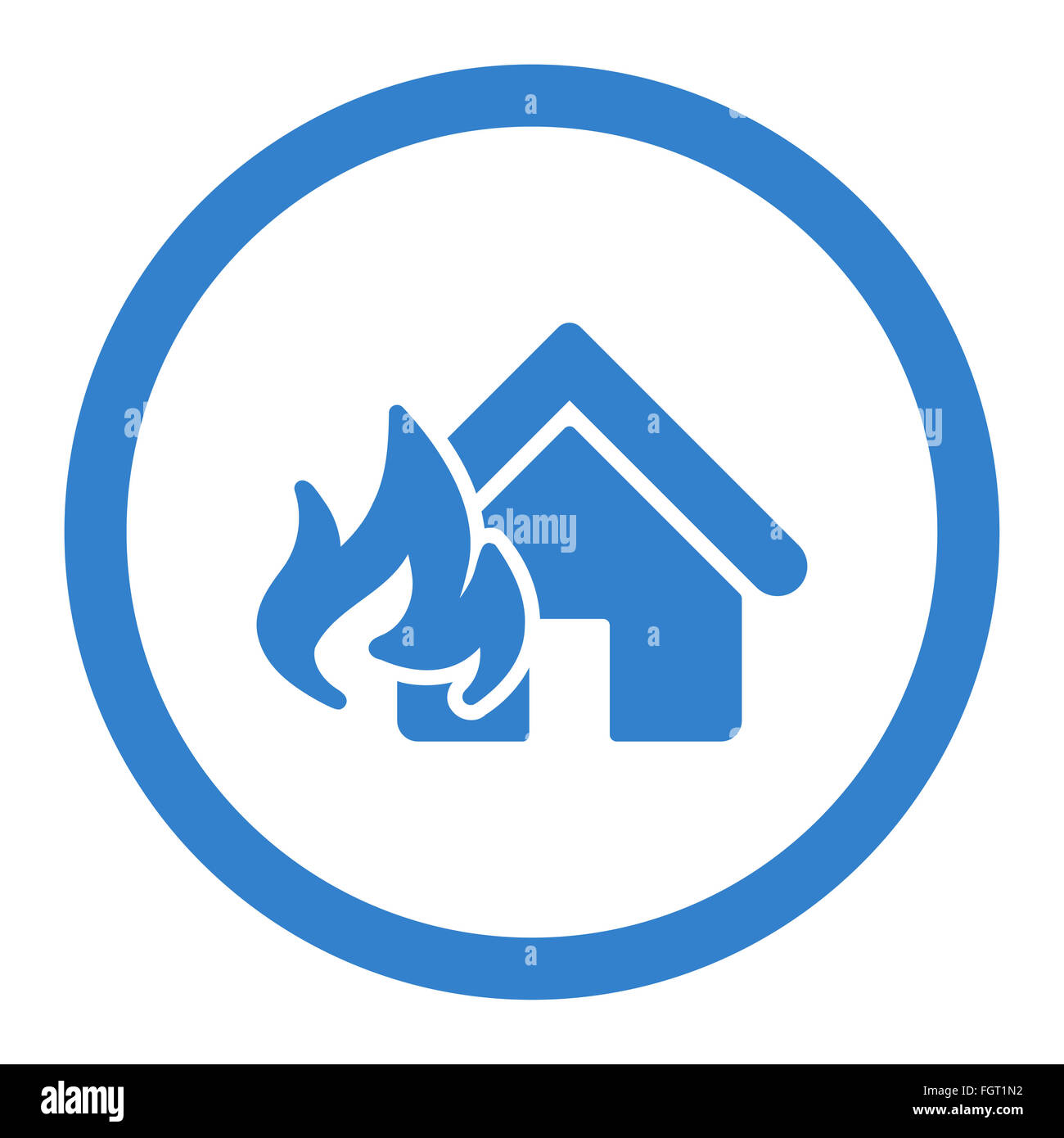 Fire Damage icon Stock Photo - Alamy