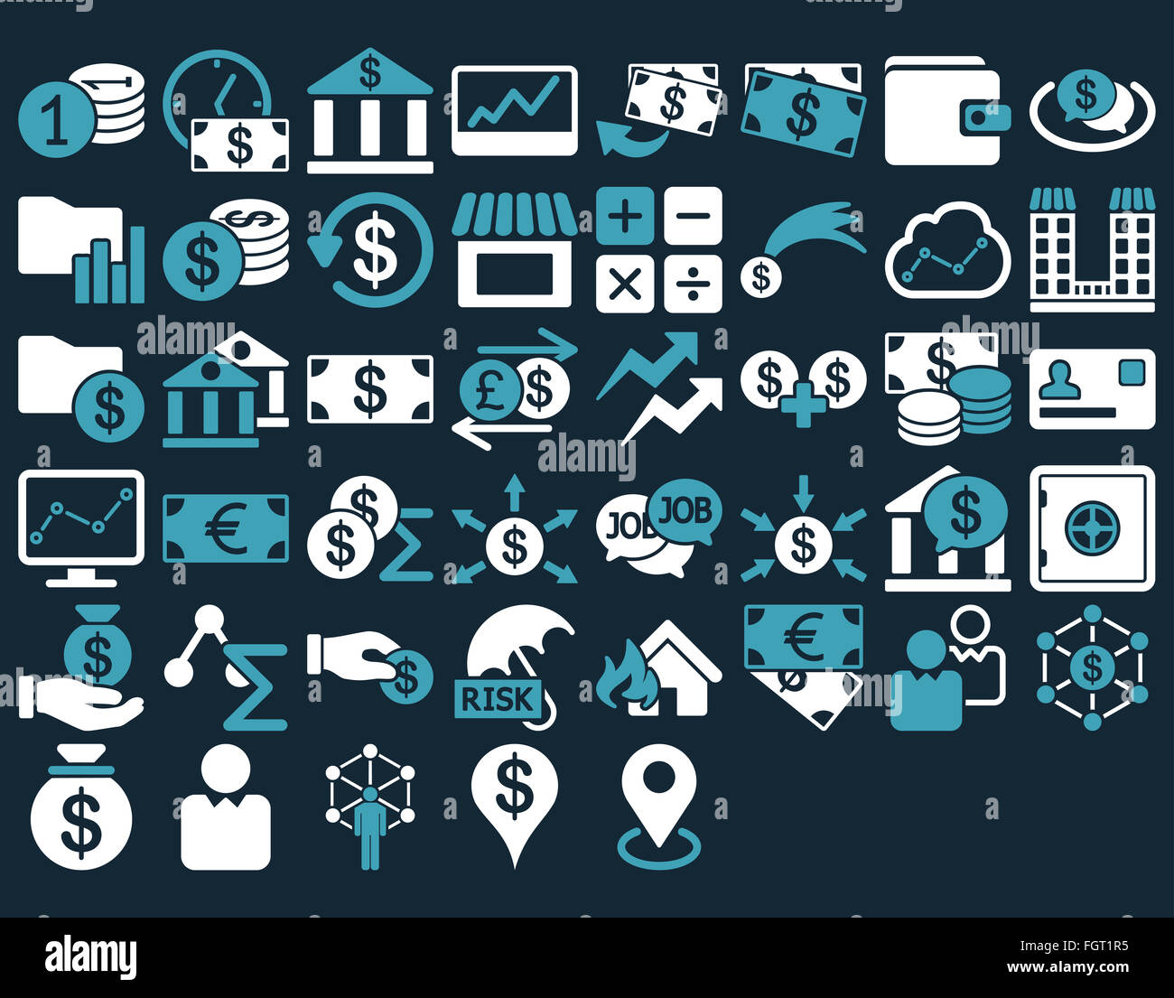 Business Icon Set Stock Photo - Alamy