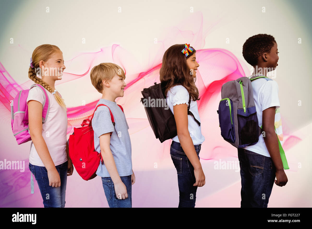 Kids computer classroom row hi-res stock photography and images - Alamy