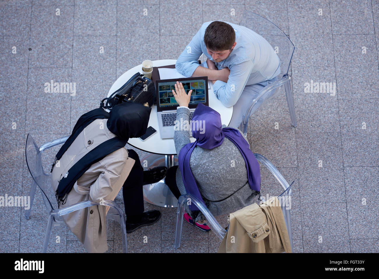 group of students top view Stock Photo - Alamy