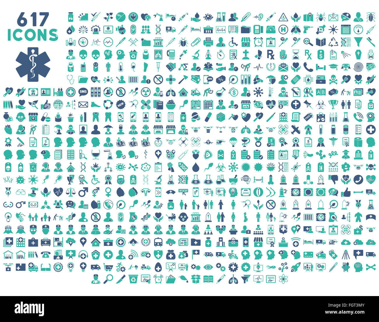 Medical icon collection Stock Photo - Alamy