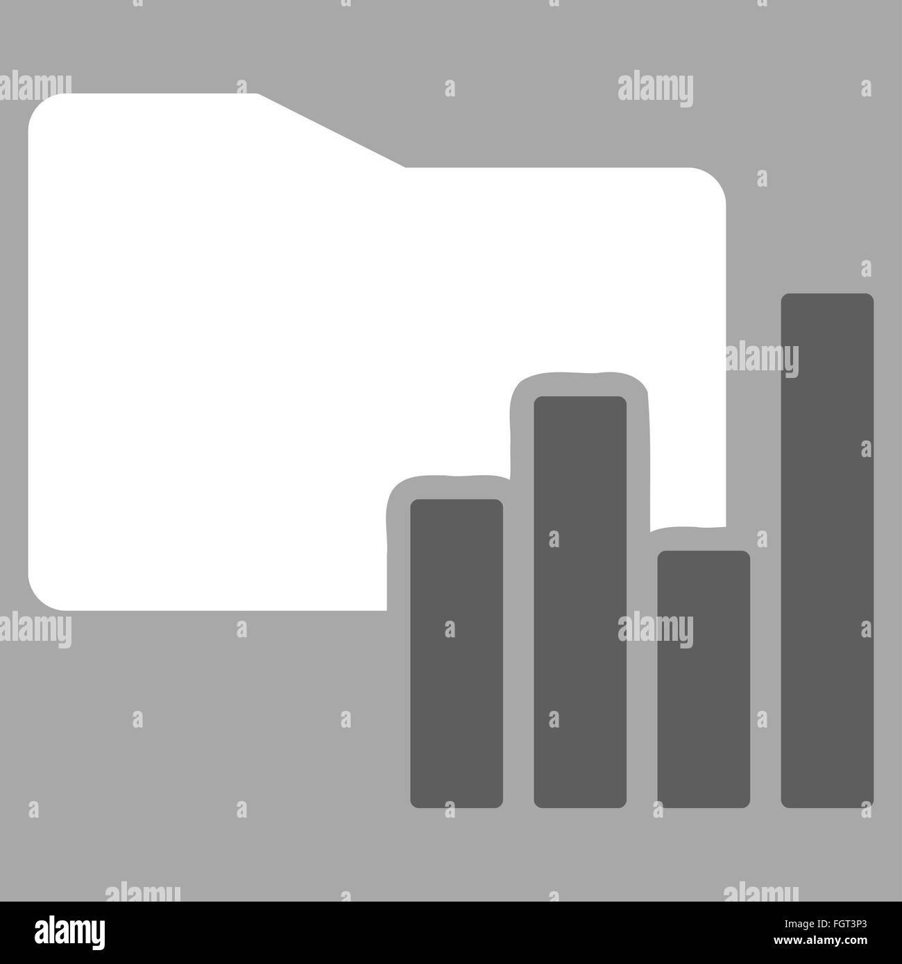 Charts Folder icon from Business Bicolor Set Stock Photo - Alamy