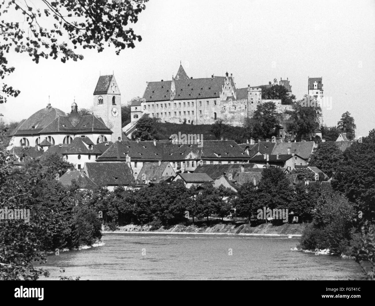 geography / travel, Germany, Fuessen, castles, High Castle, left ...