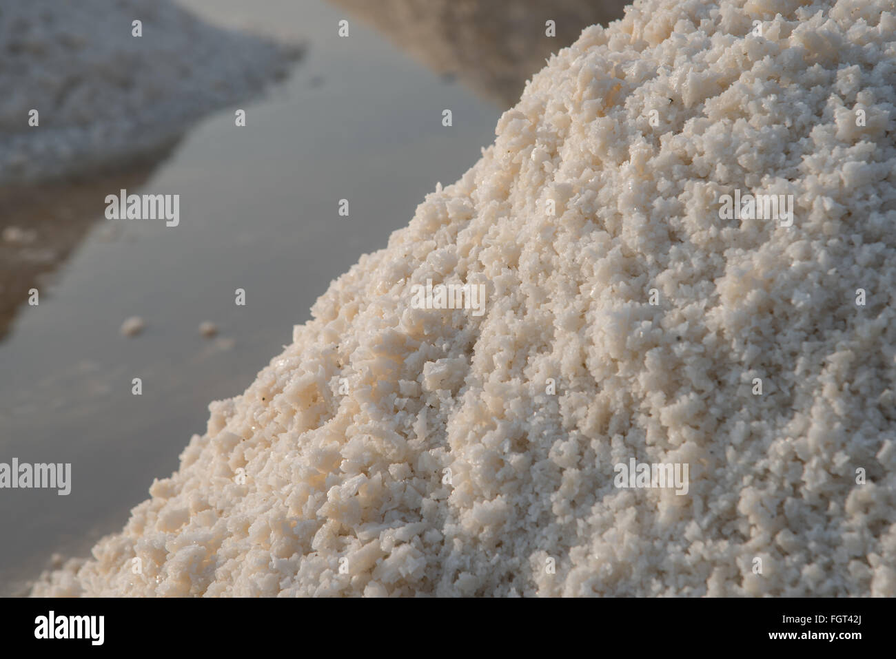 Salt fields in thailand Stock Photo - Alamy