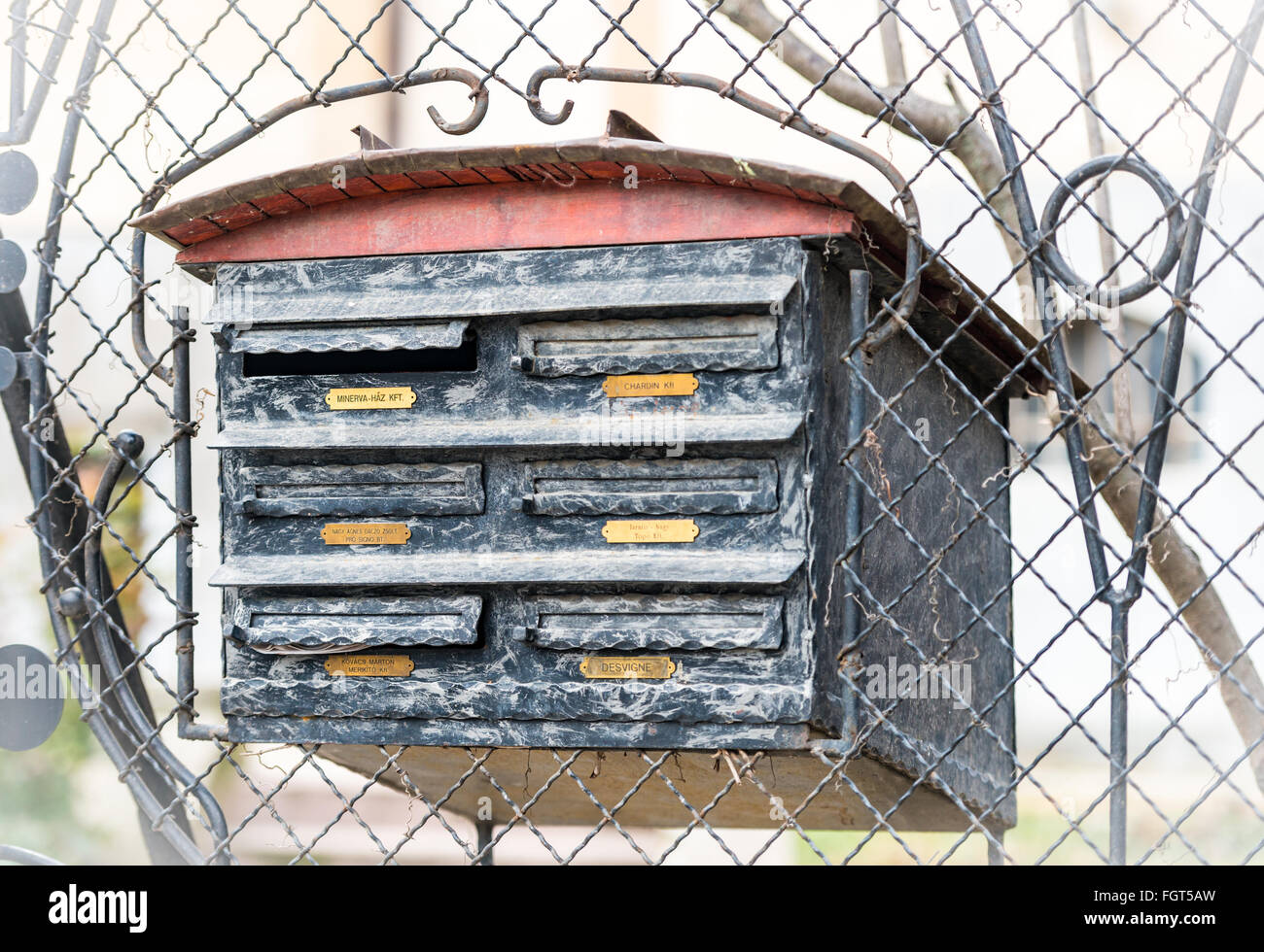 Mail box in blue hi-res stock photography and images - Alamy