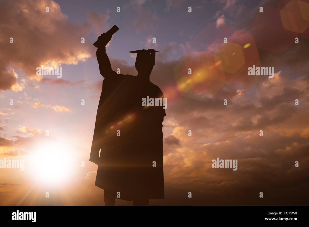 Graduate silhouette hi-res stock photography and images - Alamy