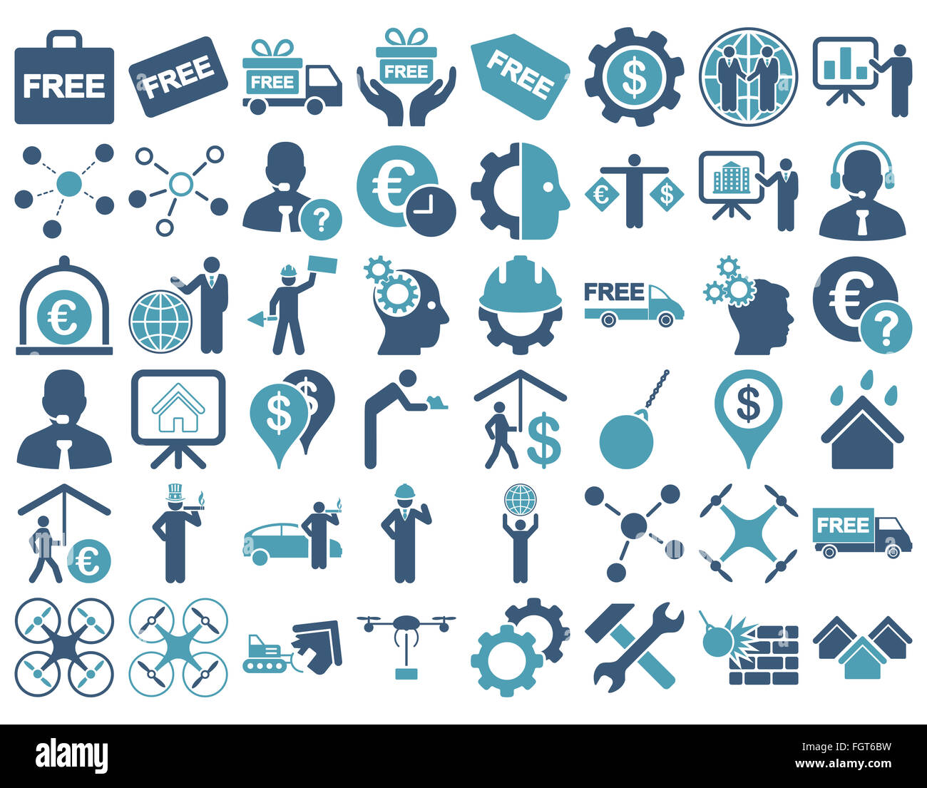 Business Icon Set Stock Photo - Alamy