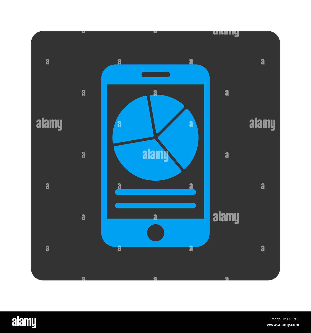 Mobile Report Icon Stock Photo - Alamy