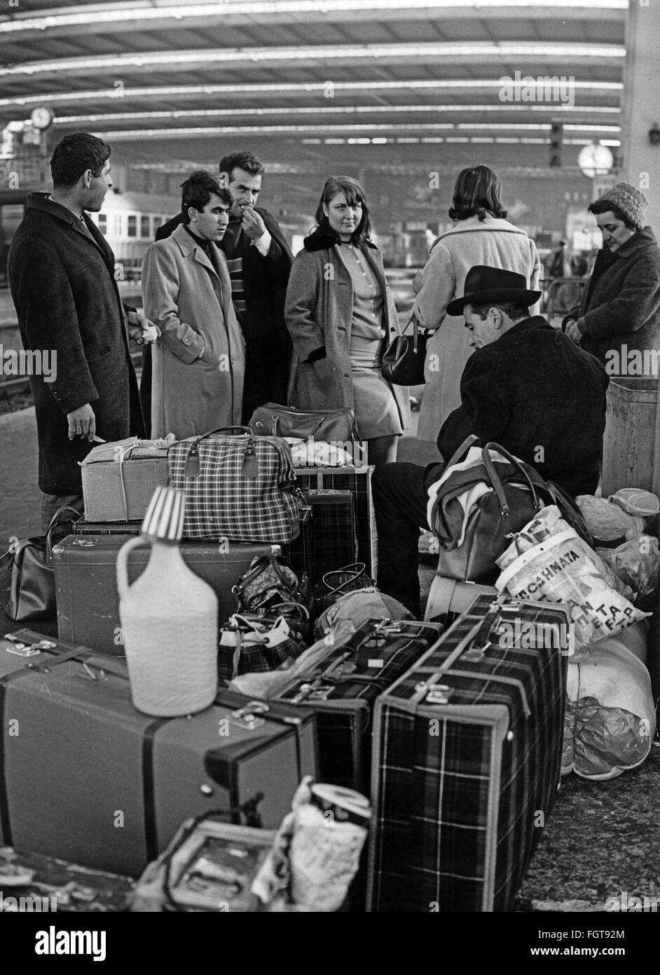 geography / travel, Germany, people, arrival of Greek foreign workers ...