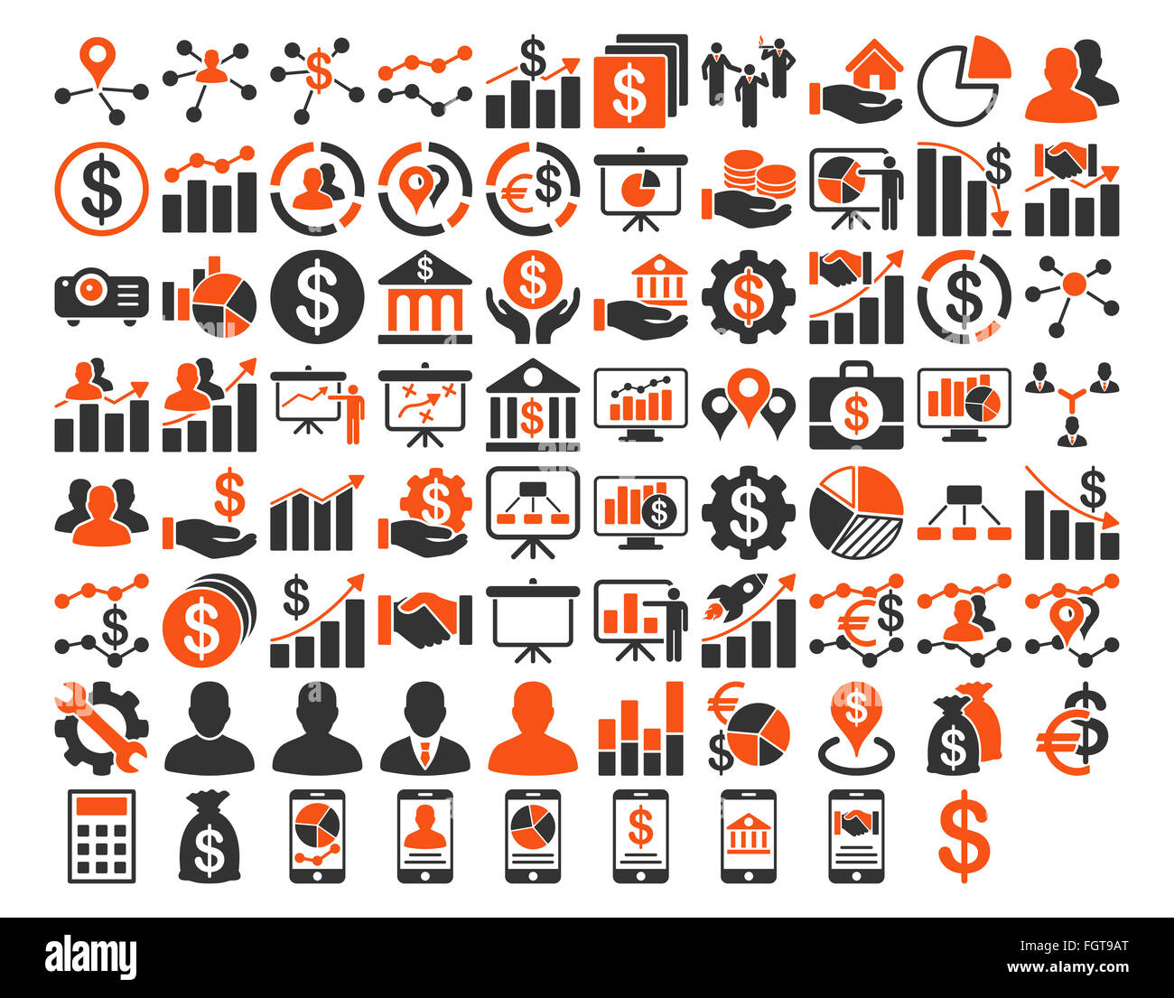 Business Icon Set Stock Photo - Alamy