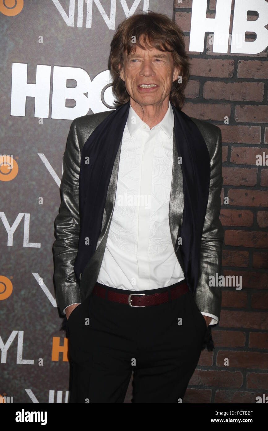 HBO's 'Vinyl' series premiere - Arrivals Featuring: Mick Jagger Where ...