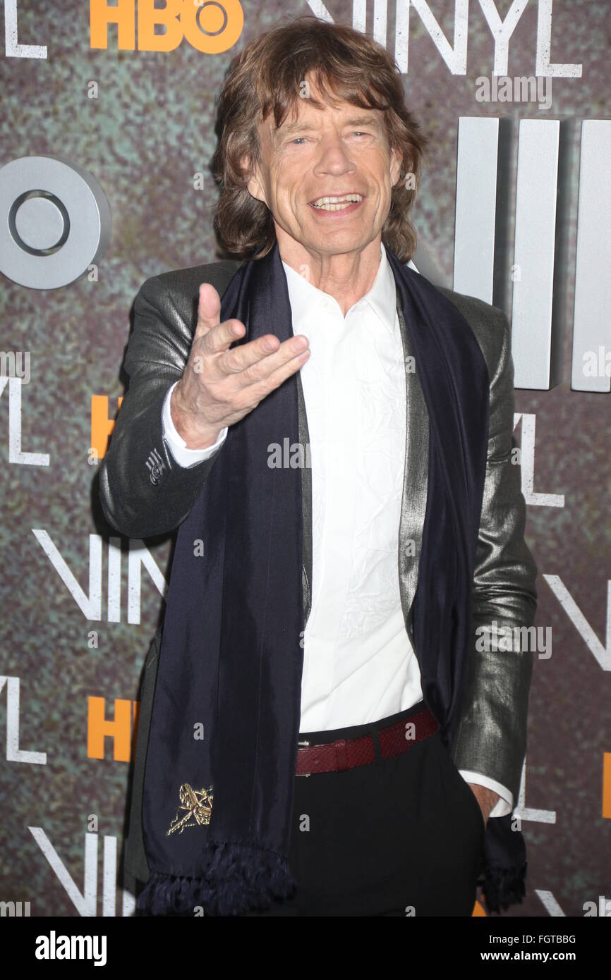 HBO's 'Vinyl' series premiere - Arrivals Featuring: Mick Jagger Where ...