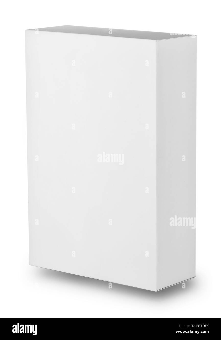 White box isolated on white background Stock Photo - Alamy