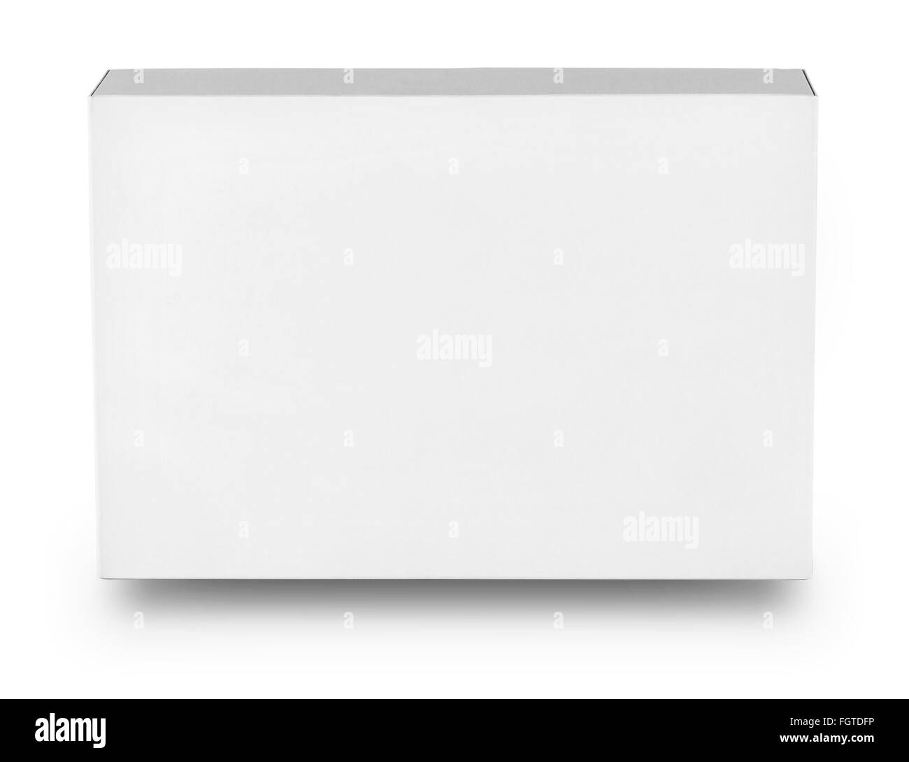 White rectangular box isolated on white background Stock Photo - Alamy