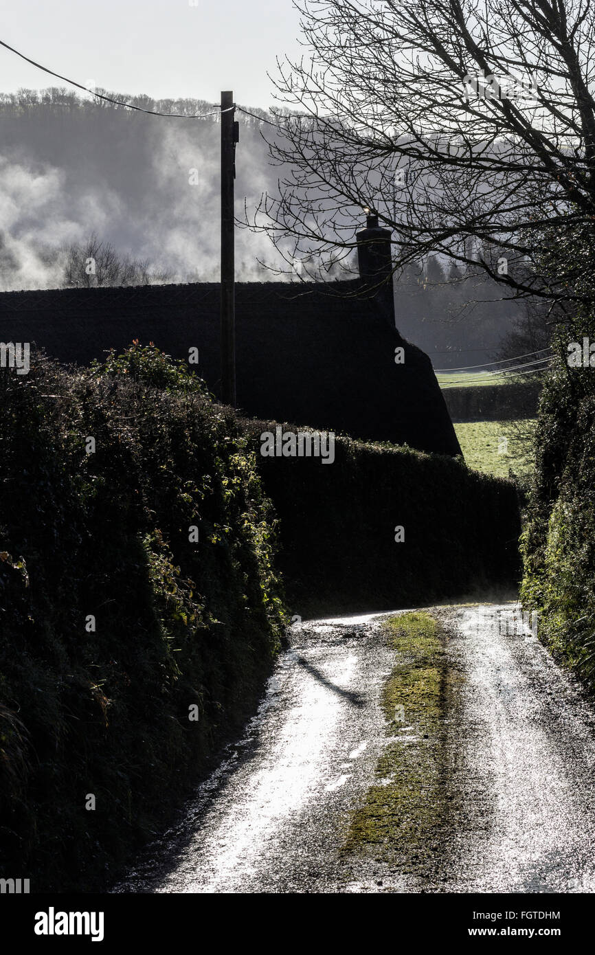 Devon cottage in rural landscape near Dunsford,Teign valley,Dartmoor ...