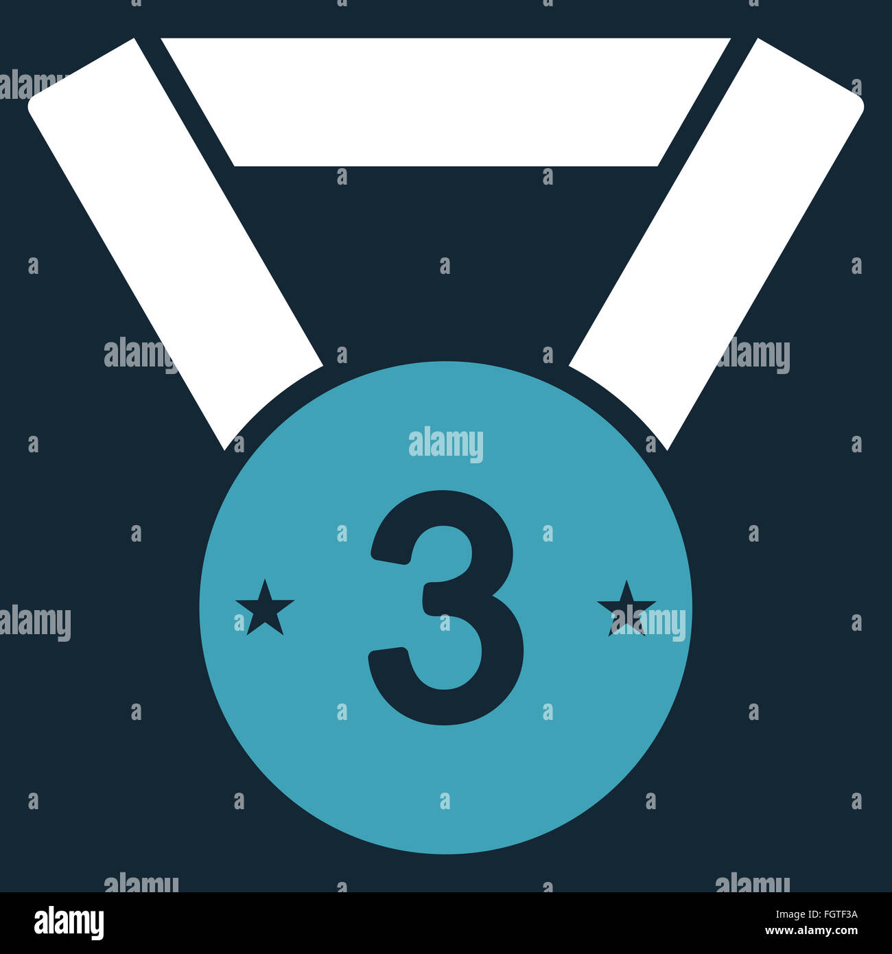 Third medal icon from Competition amp; Success Bicolor Icon Set Stock ...