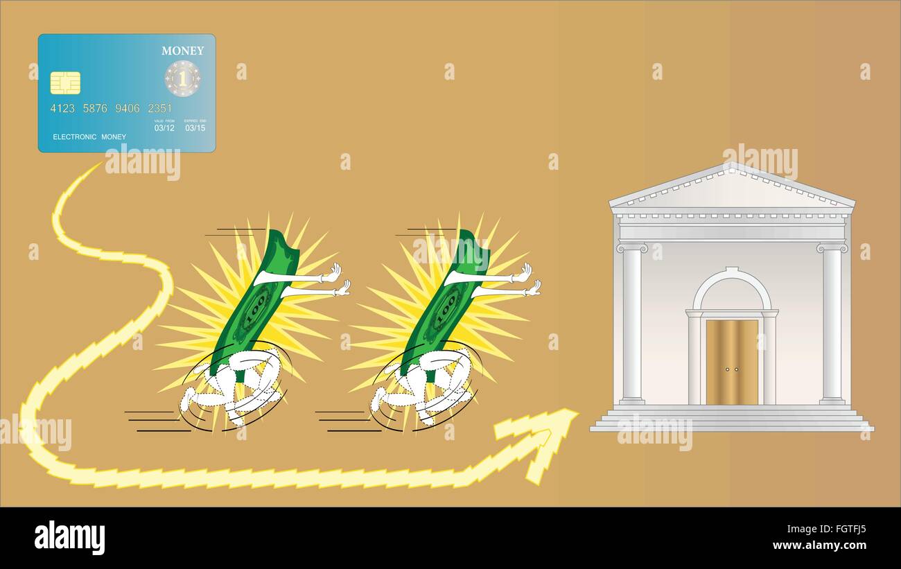 Fast money transfer vector hi-res stock photography and images - Alamy