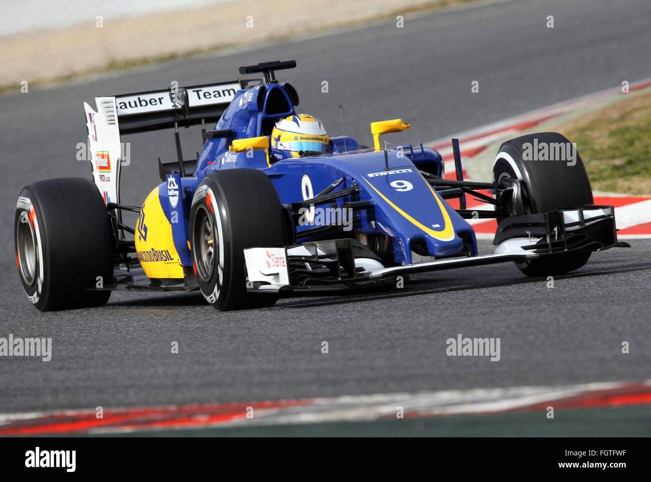 Barcelona, Spain. 22nd Feb, 2016. Swedish Formula One driver Marcus ...