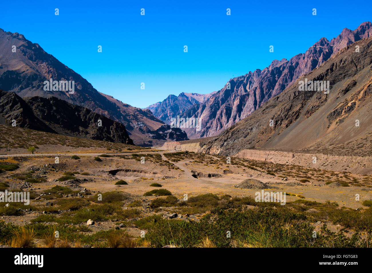 Beautiful landscape andes mountains hi-res stock photography and images ...