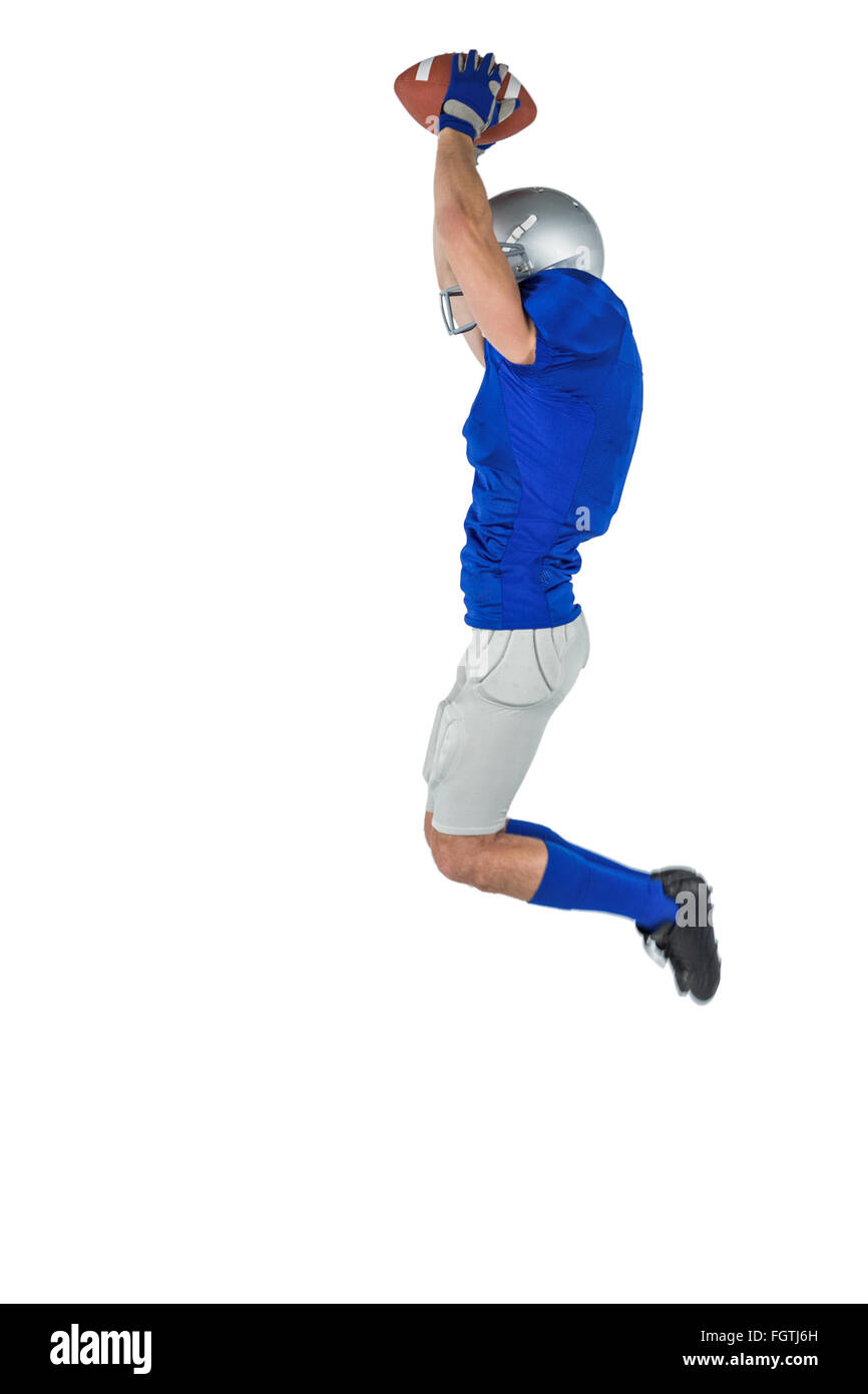 Football player catching ball in hi-res stock photography and images ...