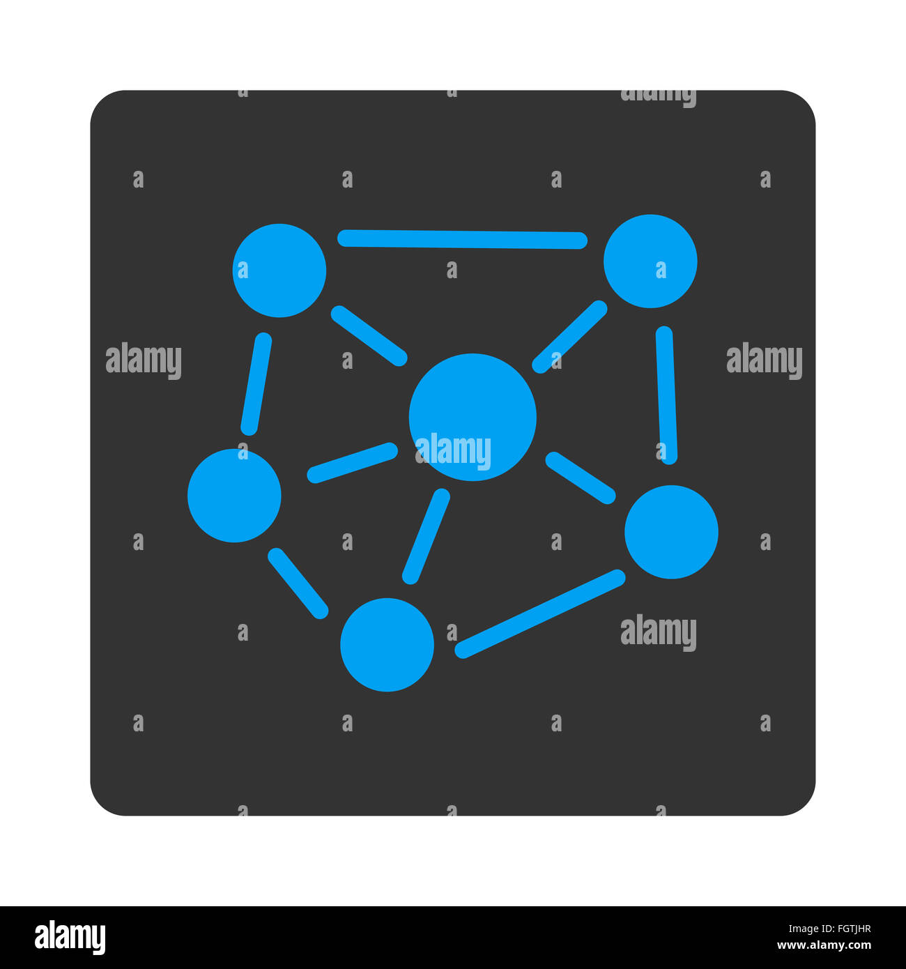 Social Graph icon Stock Photo - Alamy
